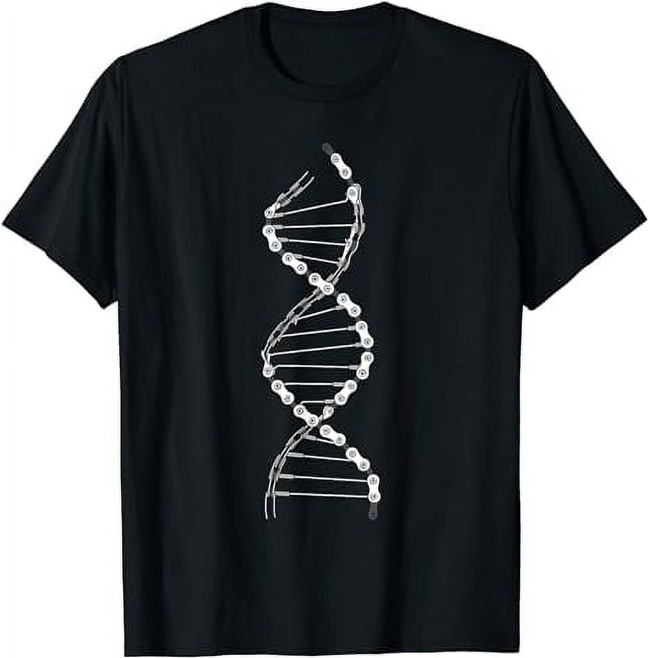 Funny DNA Cycling Bicycle Chain Mountain Bike Lovers Outfit T-Shirt - Walmart.com