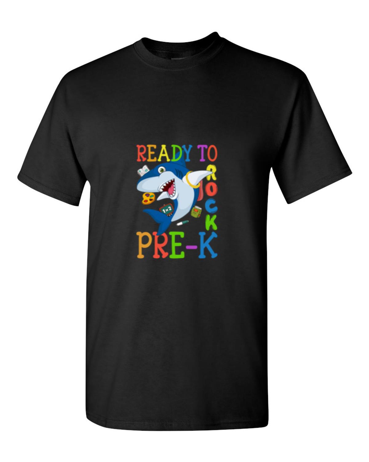 Funny Dabbing Pre K Shark For A Kid's First Day Of School Unisex T ...