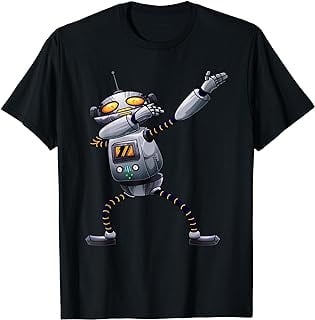 Funny Dabbing Robot | Cute Dab Dance Move Trend Machine Gift T-Shirt ...