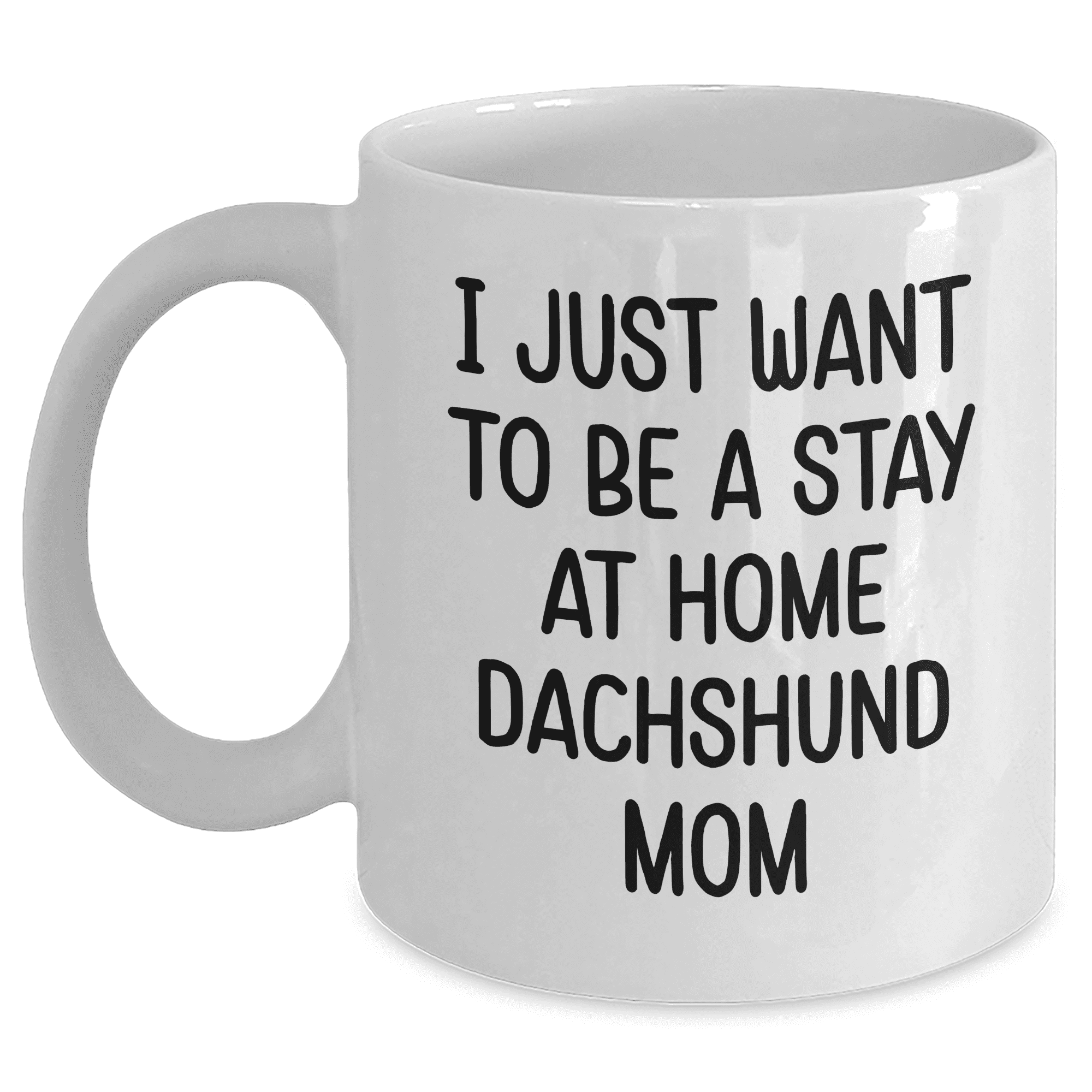 Funny Dachshund Dog Mom Coffee Mug, Gifts from Friends, White Ceramic ...