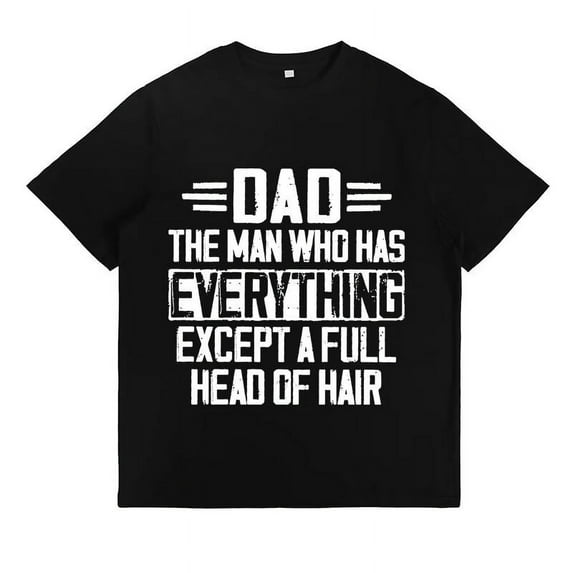 Funny Dad Pattern for Mens Classic Tops Bald Dad Funny Graphic Tees ...