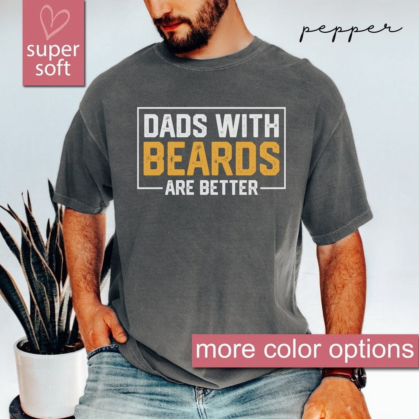 Funny Dad Shirt, Fathers Day Gift, Dads With Beards, Cool Dad Shirt, New Dad Gift - Walmart.com