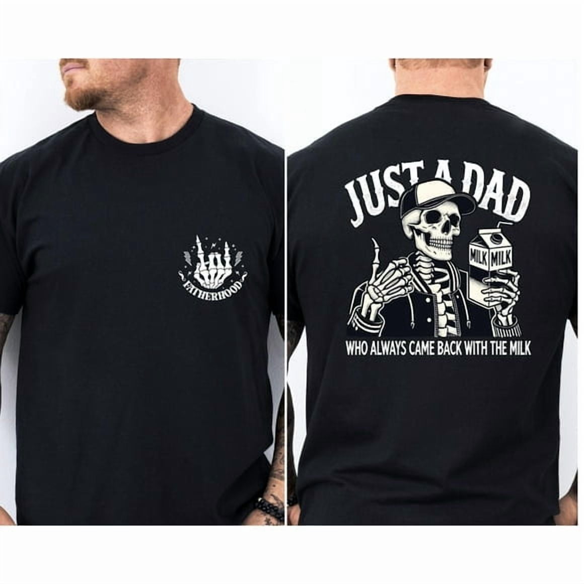 Funny Dad T-Shirt – Just a Dad Who Came Back with the Milk – Fatherhood ...