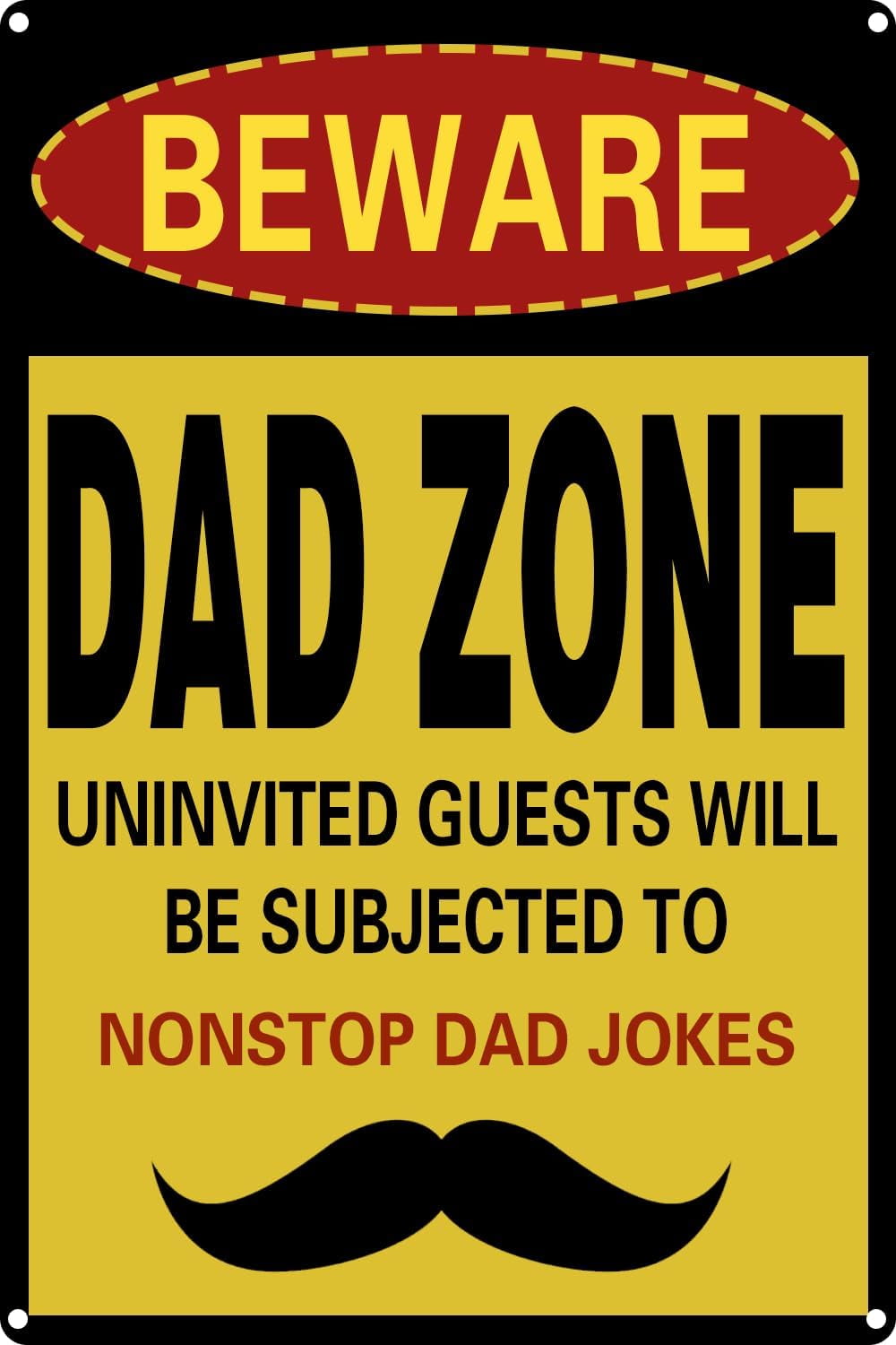 Funny Dad Zone Sign Perfect For Ultimate Holiday, Birthday And Father's ...