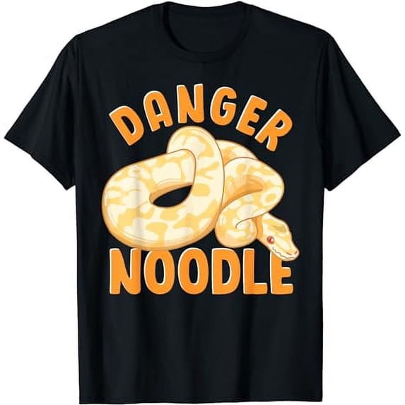 Funny Danger Noodle Snake Boys Snakes Meme Snek Ball Python T-Shirt ...