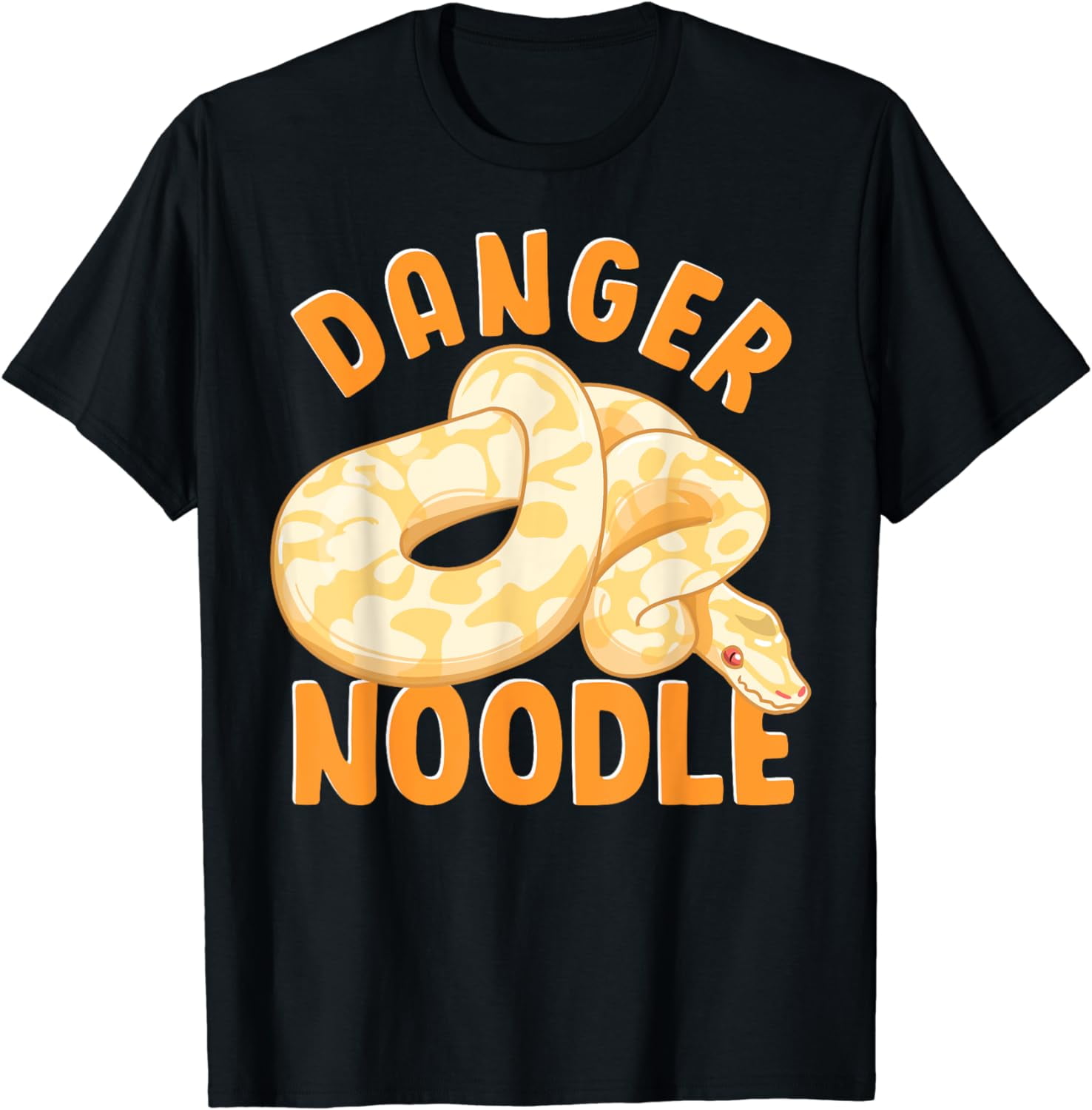 Funny Danger Noodle Snake Boys Snakes Meme Snek Ball Python T-Shirt ...