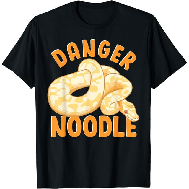 Funny Danger Noodle Snake Boys Snakes Meme Snek Ball Python T-Shirt ...
