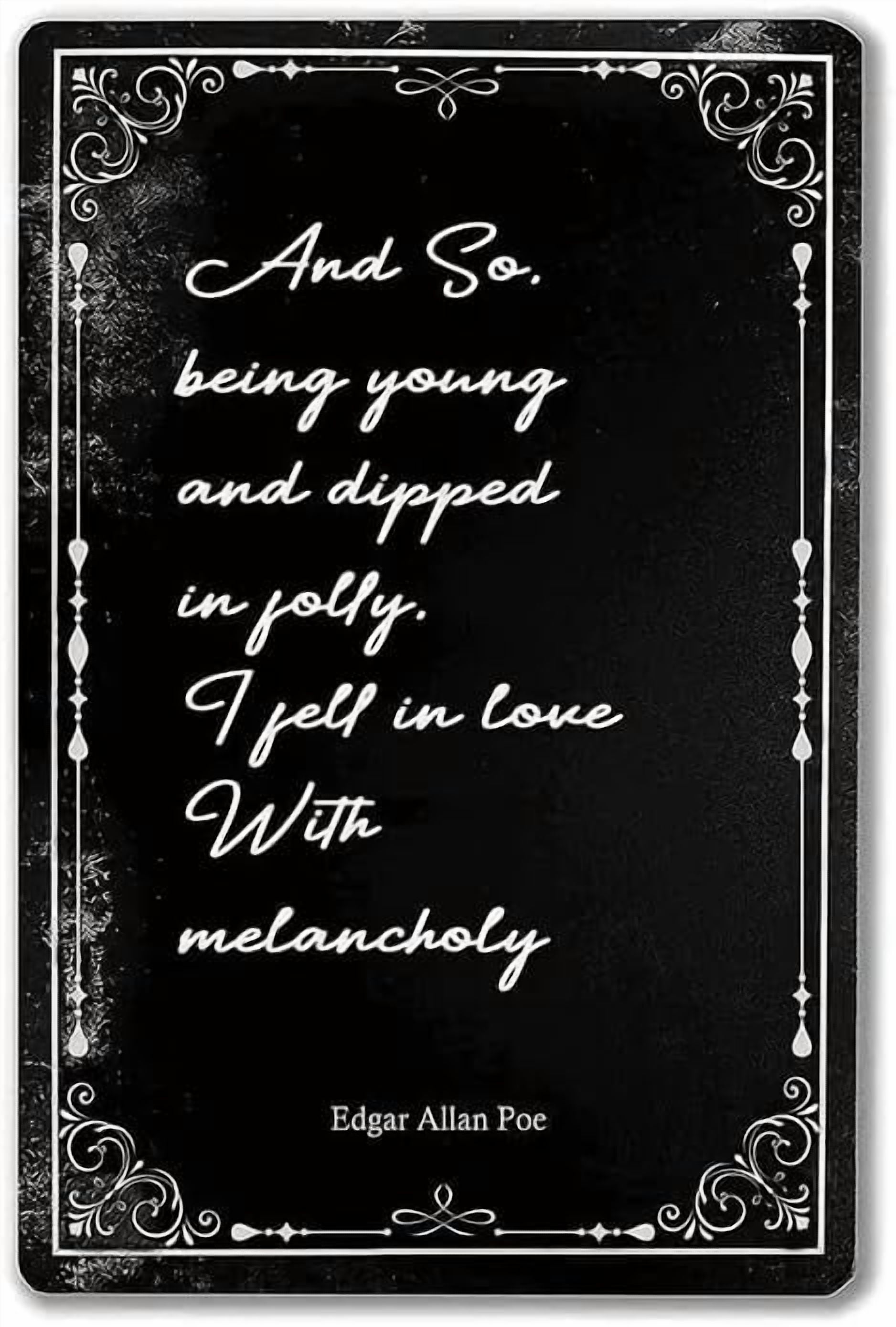 Funny Dark Humor Quote Gothic Decor Sign For Goth Grunge Room, Gothic ...