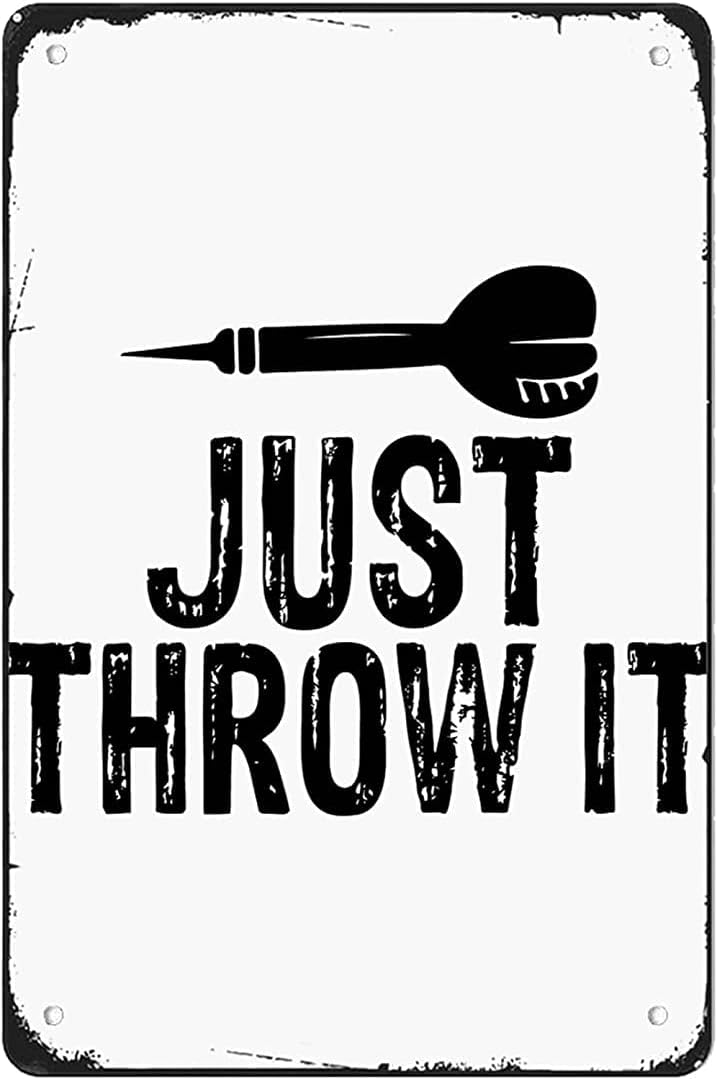 Funny Darts Signs Wall Decor Vintage Metal Tin Sign Wall Art Retro ...