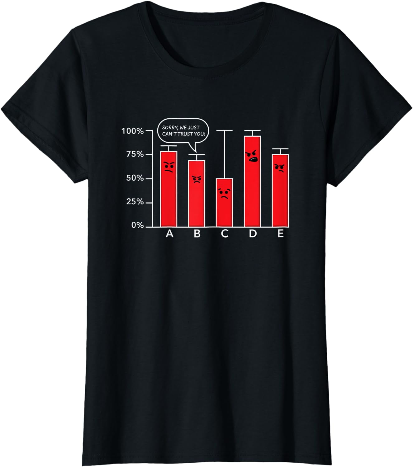Funny Data Science Can't Trust You T-Shirt - Walmart.com