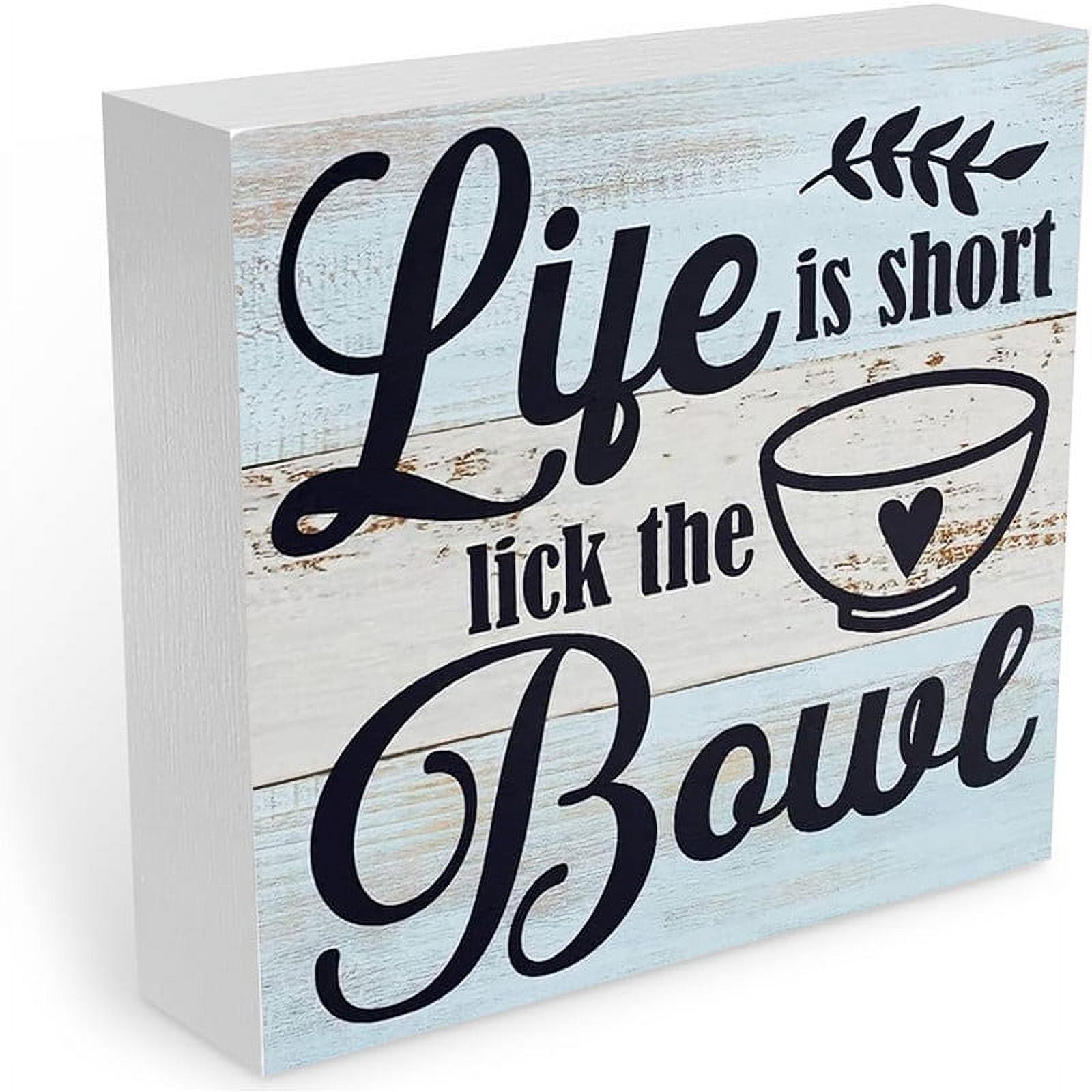 Funny Decor Ceramic Table Sign Plaque Love Heart Black Tabletop Sign ...