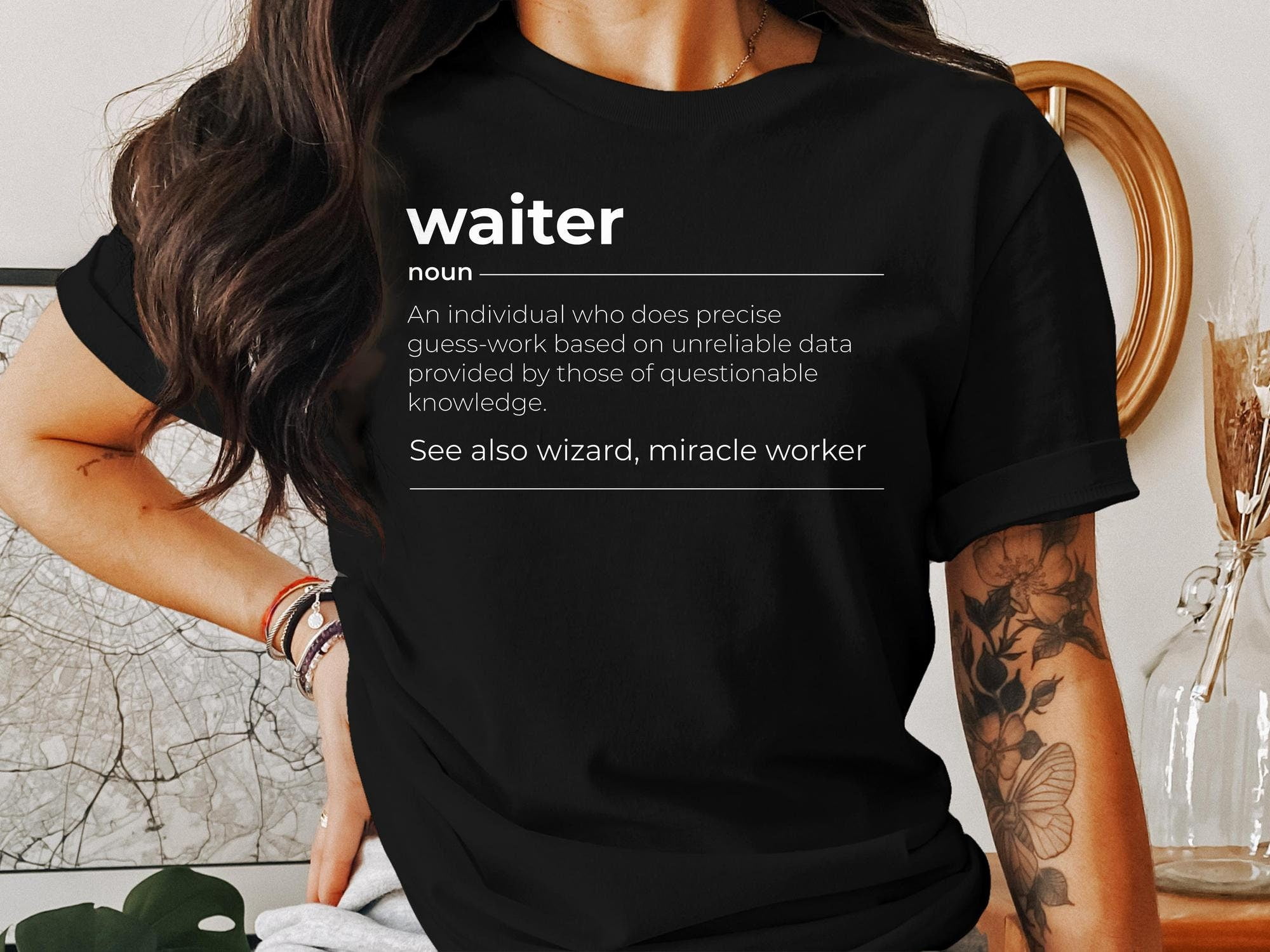 Funny Definition Waiter T-Shirt for Waitstaff - Perfect Gift for ...