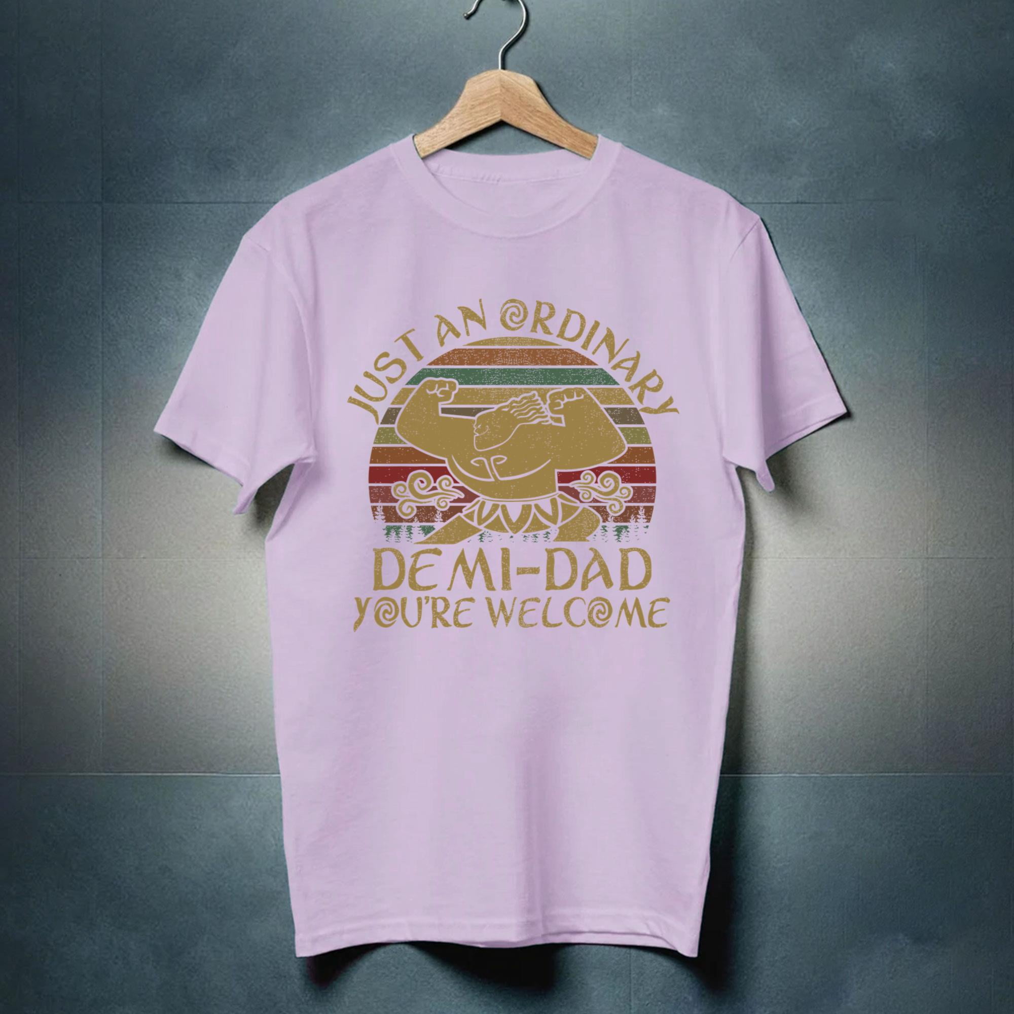 Funny Demi Dad Sunset Vintage Shirt, Gift for Dad with Mythical Hero ...