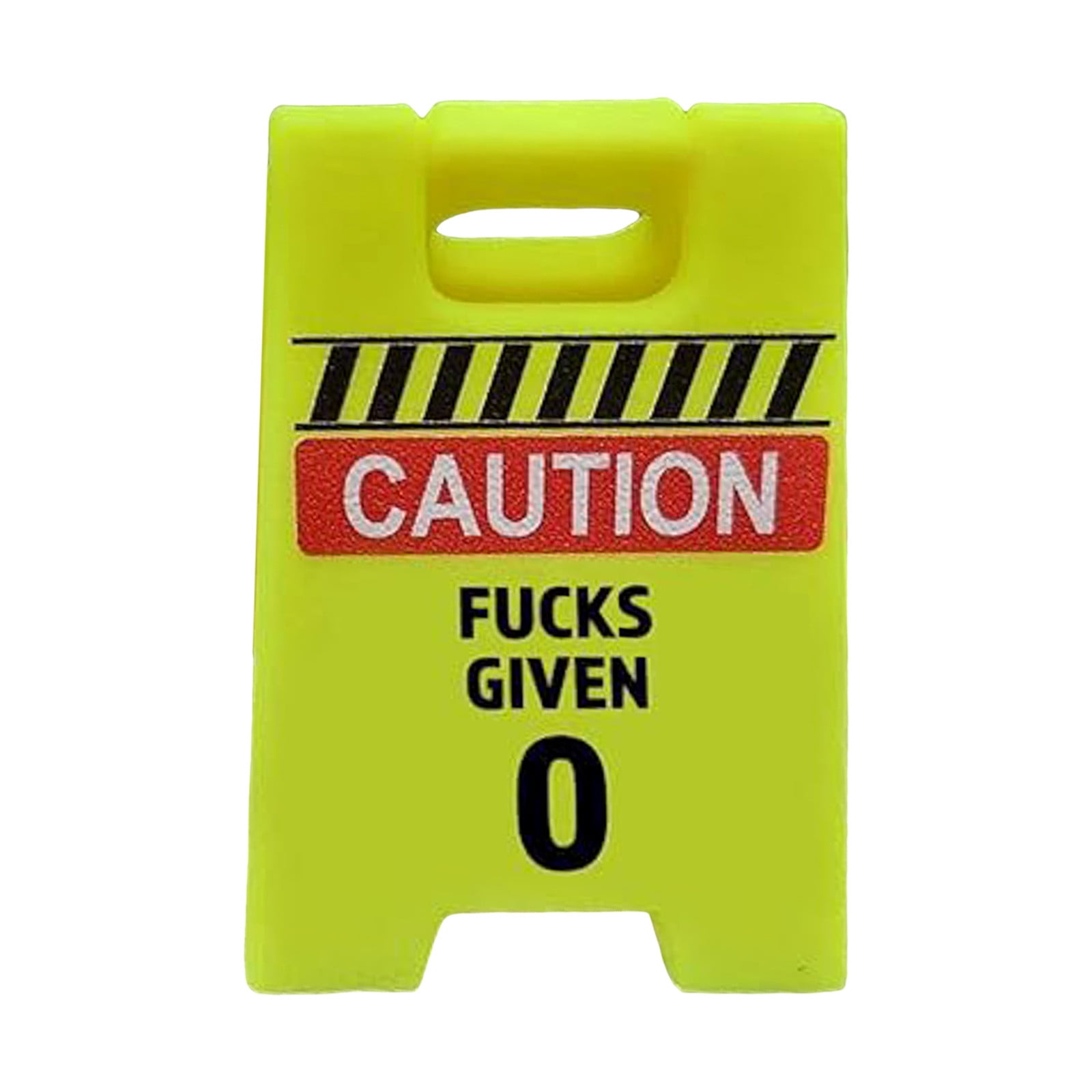 Funny Desk Hazard Caution Sign Funny Desk Decoration 3D Printed Caution ...