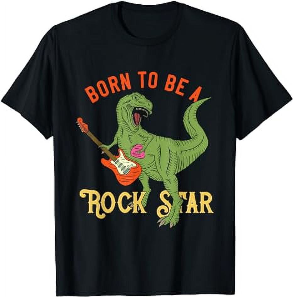 Funny Dinosaur Rex Rockstar Shirt Perfect Trex Present T-Shirt ...