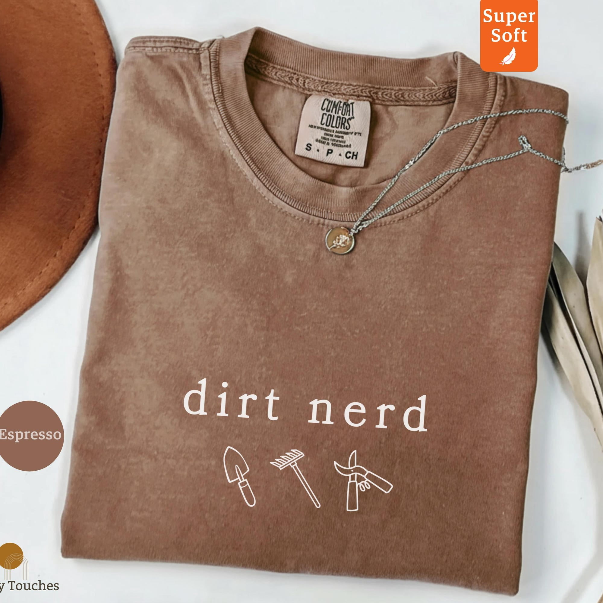 Funny Dirt Nerd Gardener Gift Comfort Colors Tee - Plant Lover Garden ...