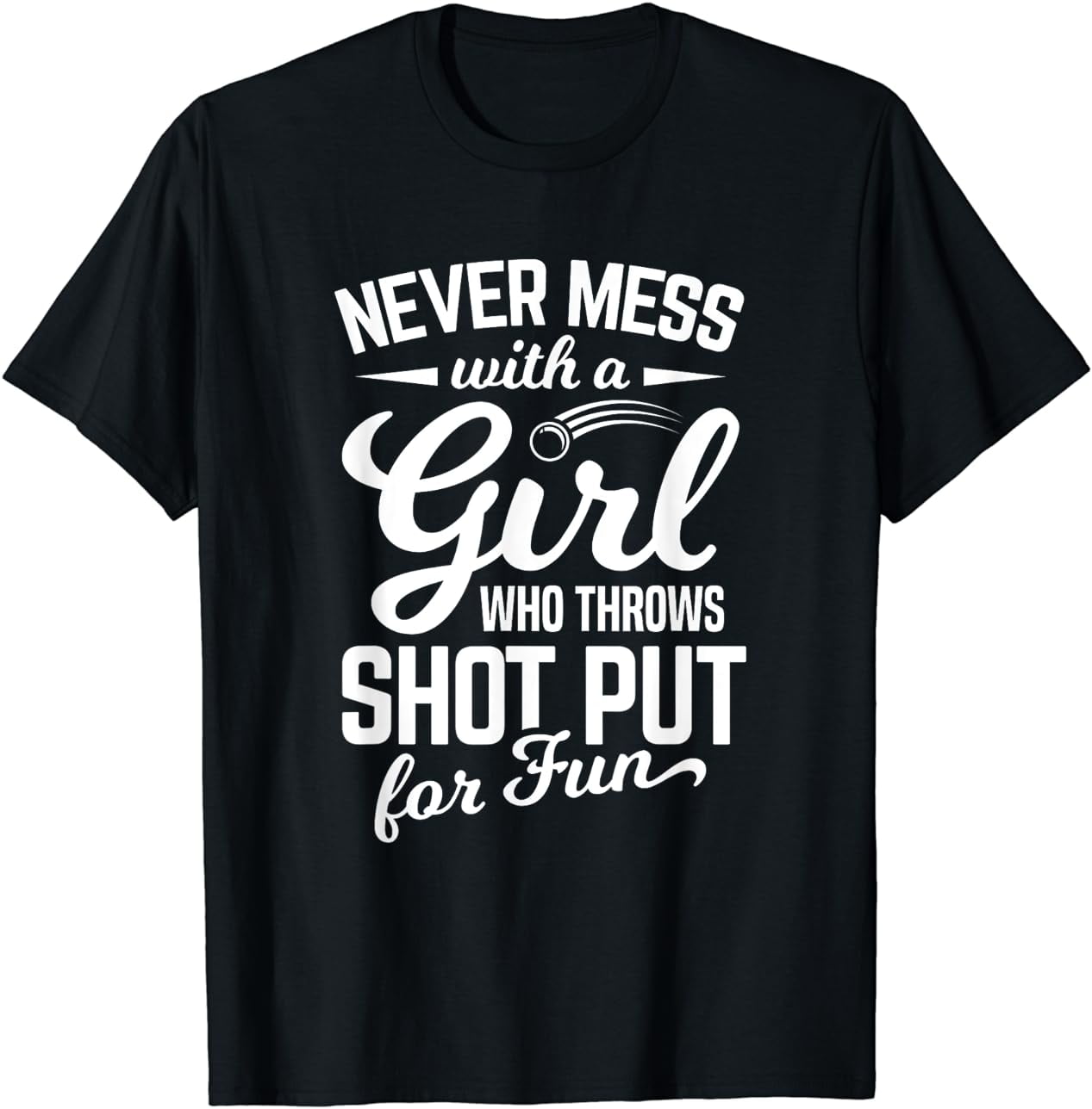 Funny Discus Throwing Shot Put Discus Thrower Girl T-Shirt - Walmart.com