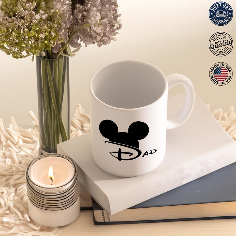 Funny Disney Dad Mug, Mickey Mug for Father's Day, Best Dad Gift Mug ...