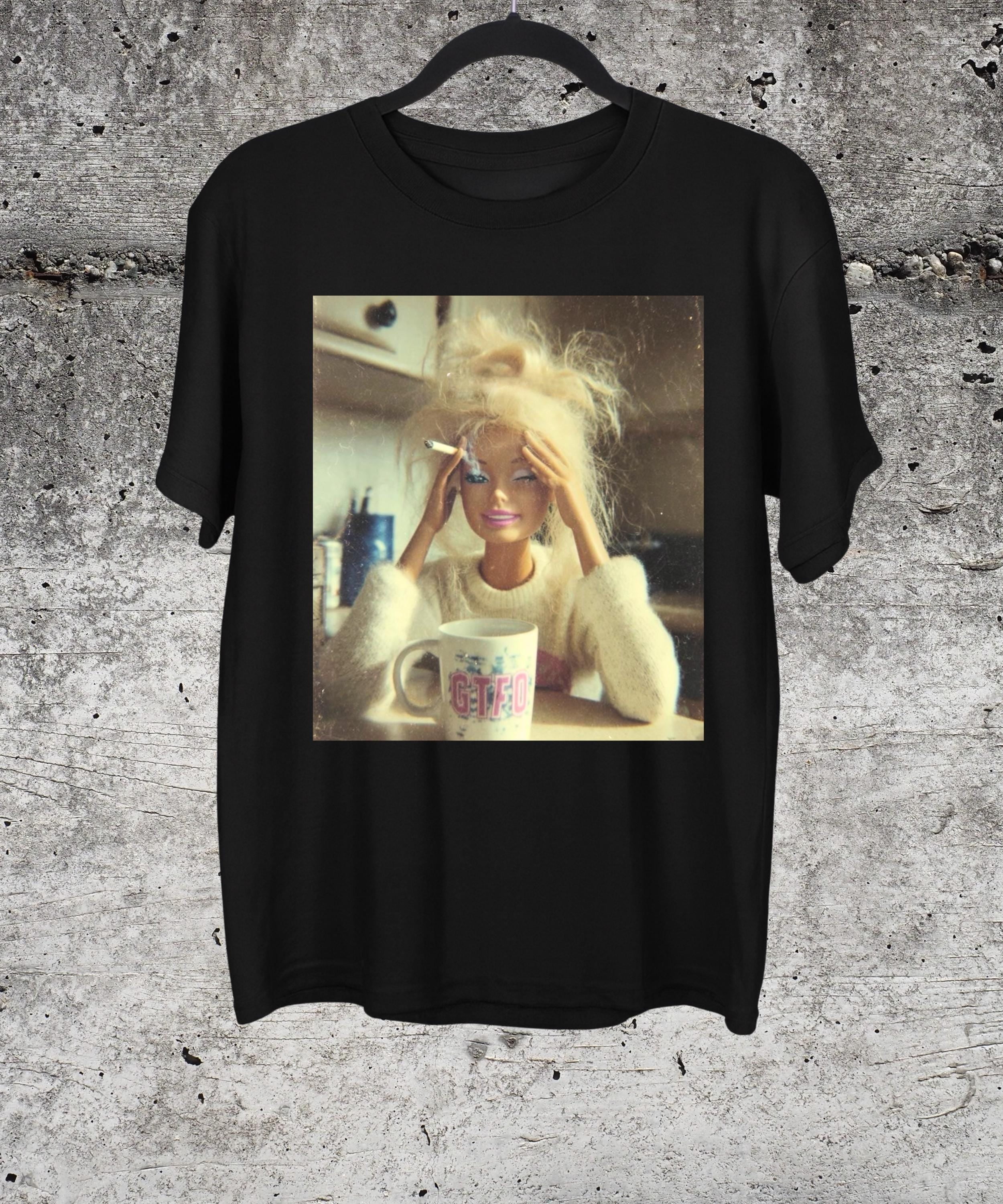 Funny Distressed Doll Face Meme T-Shirt Gift For Woman, Sarcastic Doll ...