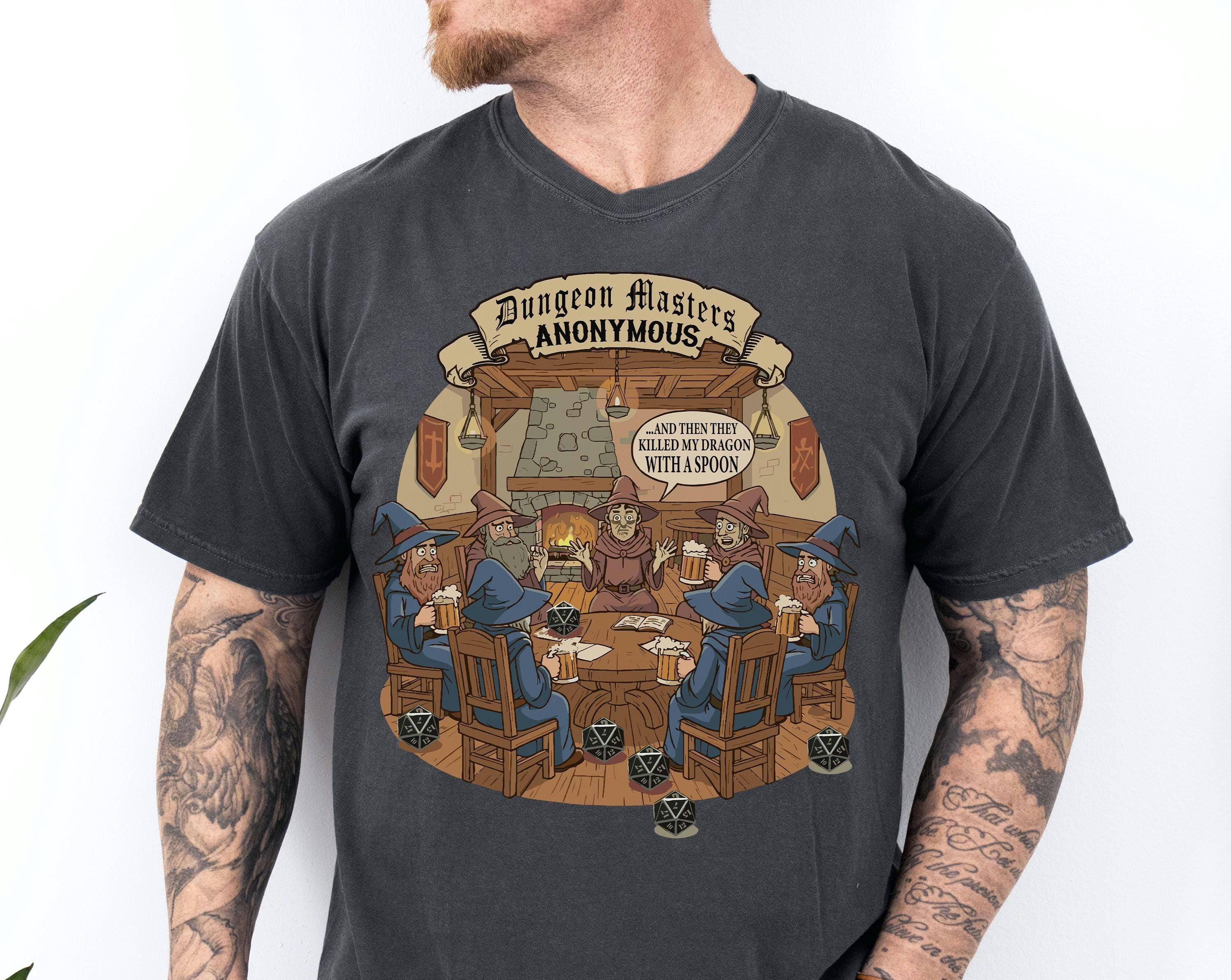 Funny DnD DM Tee, Tabletop RPG Humor T-Shirt, D20 Meme Gift, Gamer ...