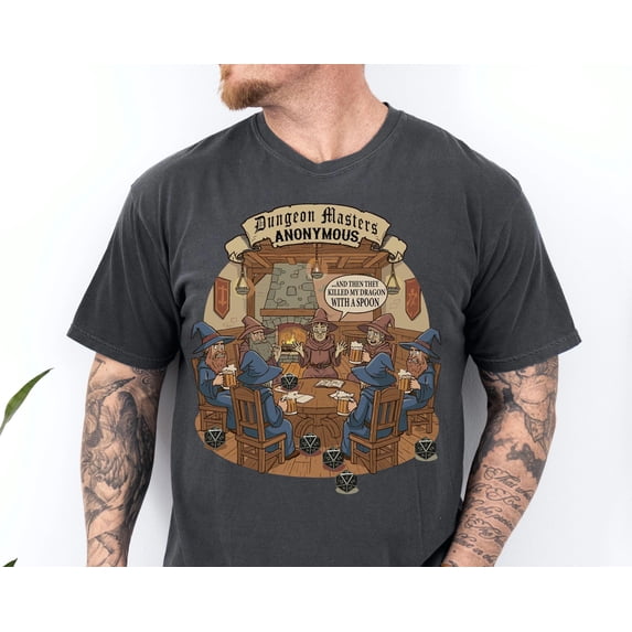 Funny DnD DM Tee, Tabletop RPG Humor T-Shirt, D20 Meme Gift, Gamer ...