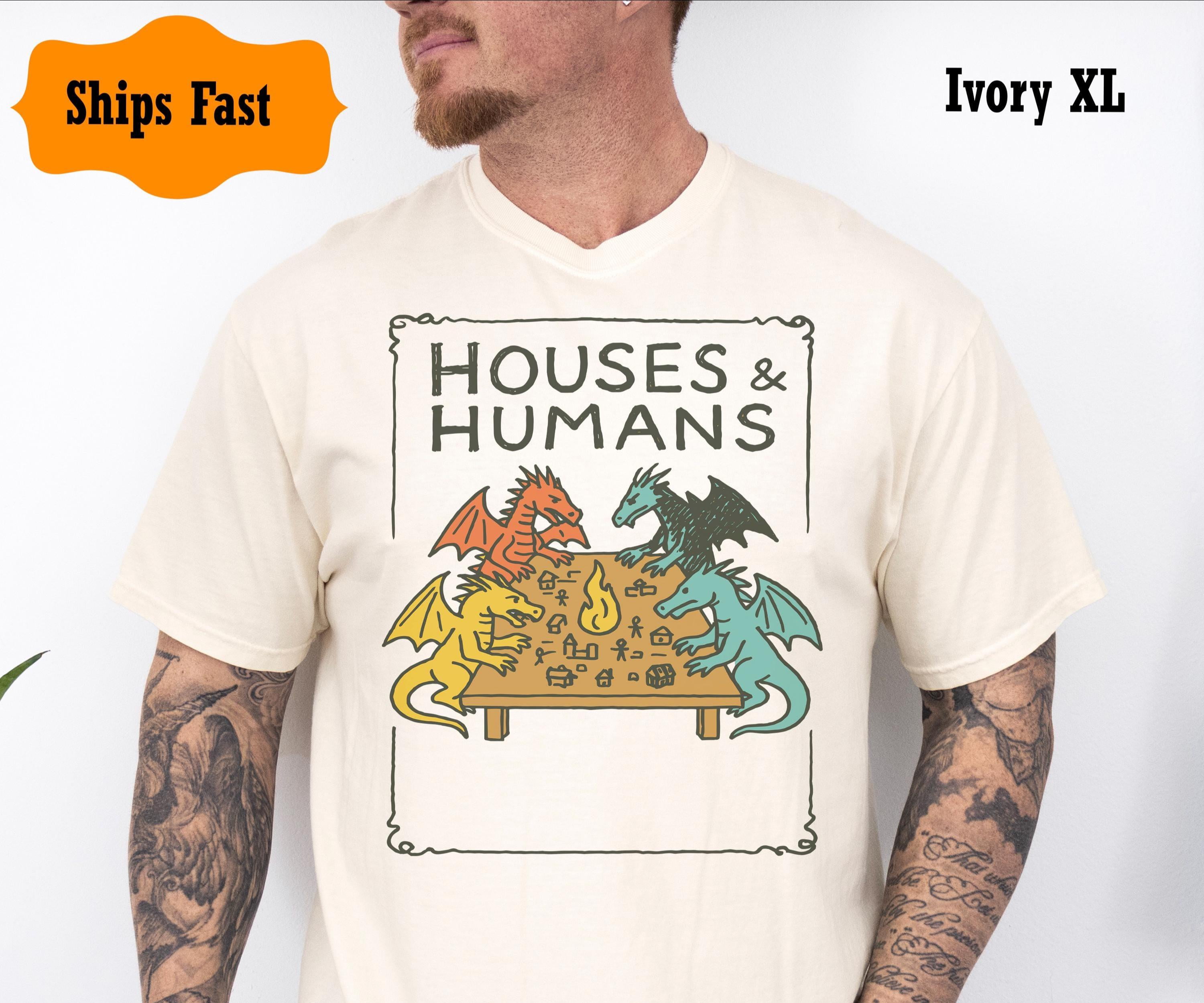 Funny DnD Shirt Houses and Humans Tee for Gamers Dungeons and Dragons ...