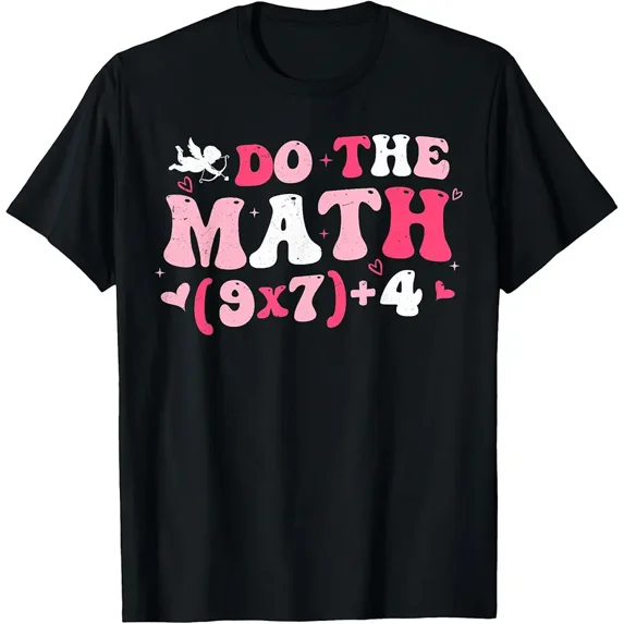 Funny Do The Math 67 Teacher Women Graphic Short Sleeve T-Shirt ...