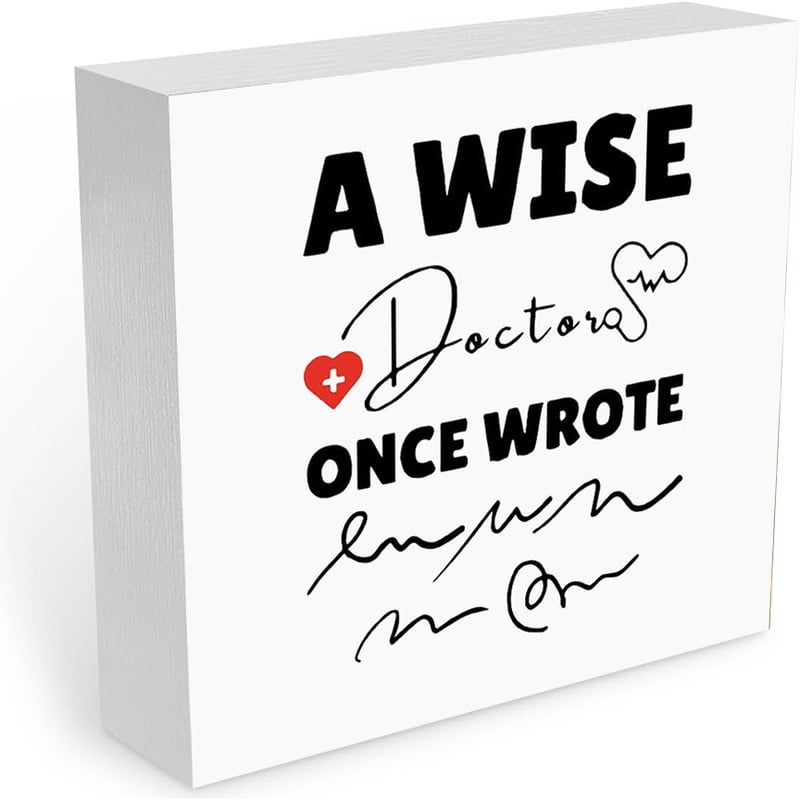 Funny Doctor Decor Doctor Gifts Thank You Gifts Wooden Box Sign For ...