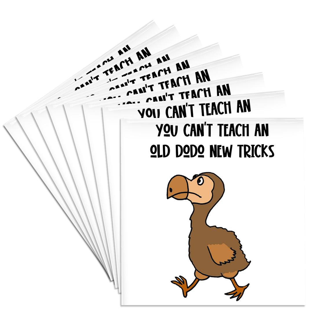 3drose, Funny Dodo Bird You Cant Teach an Old Dodo New Tricks, Set of 8 ...