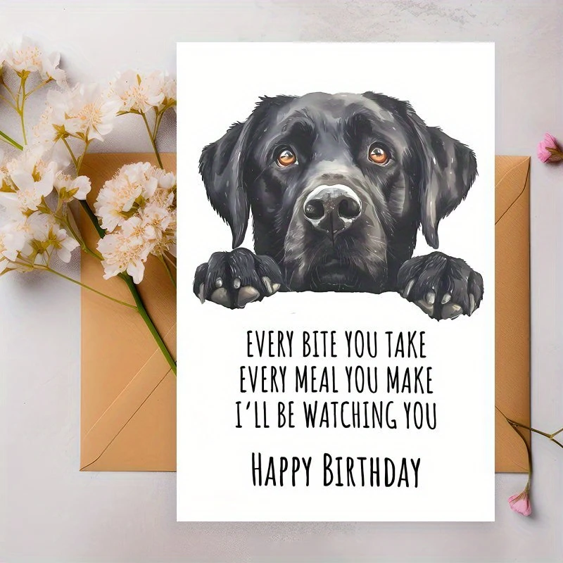 Birthday Card Surprise Labrador How Old Joke Funny Dog For Him