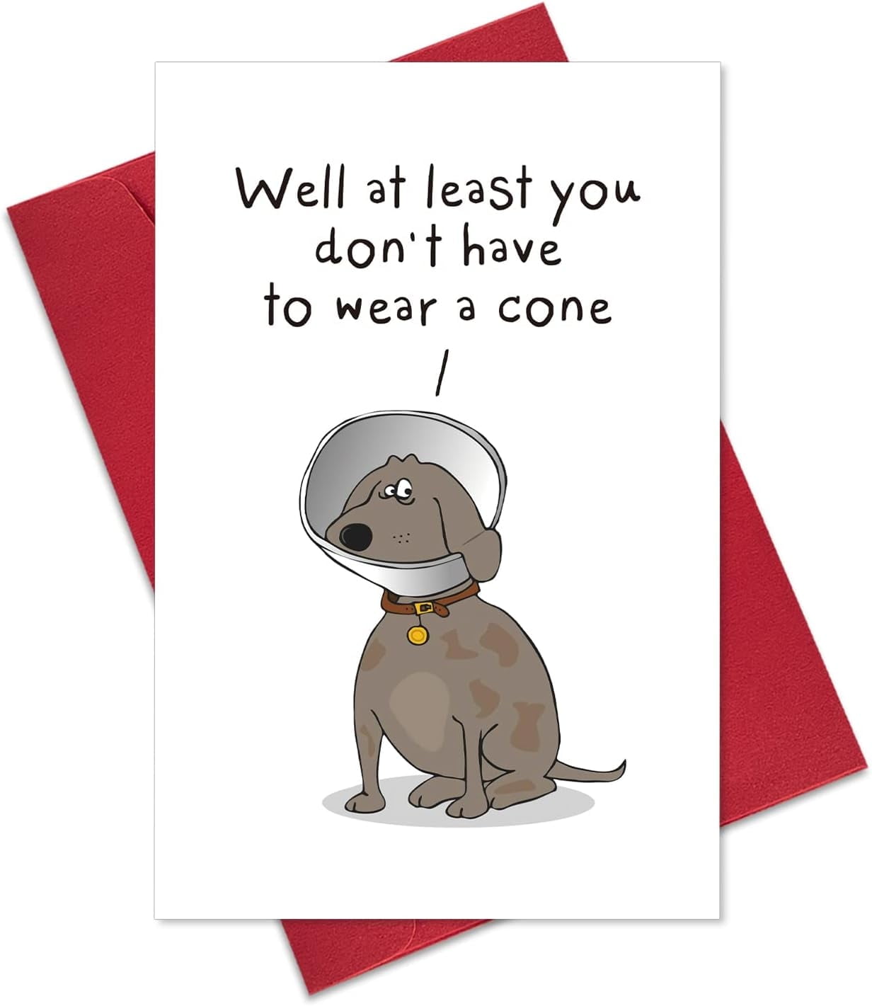 FacoFaco Funny Dog Get Well Soon Card Gift, Humor Speedy Surgery ...