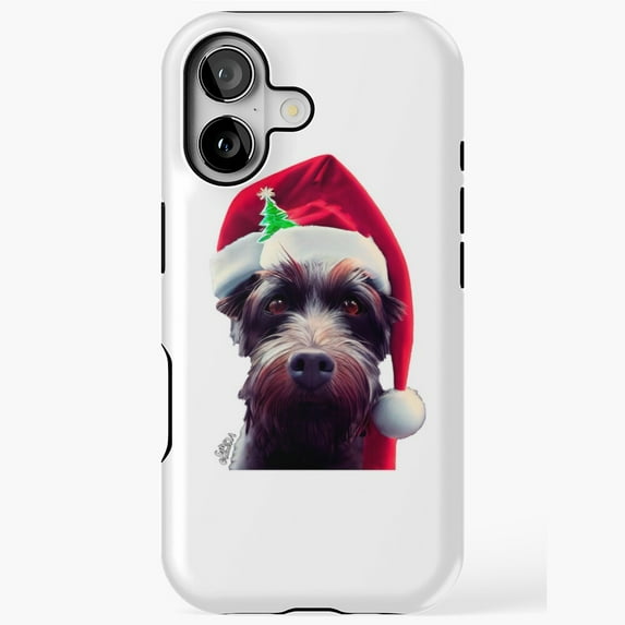Funny Dog Holiday Greeting Case for iPhone 11 12 13 14 15 16 17 Pro Max ...