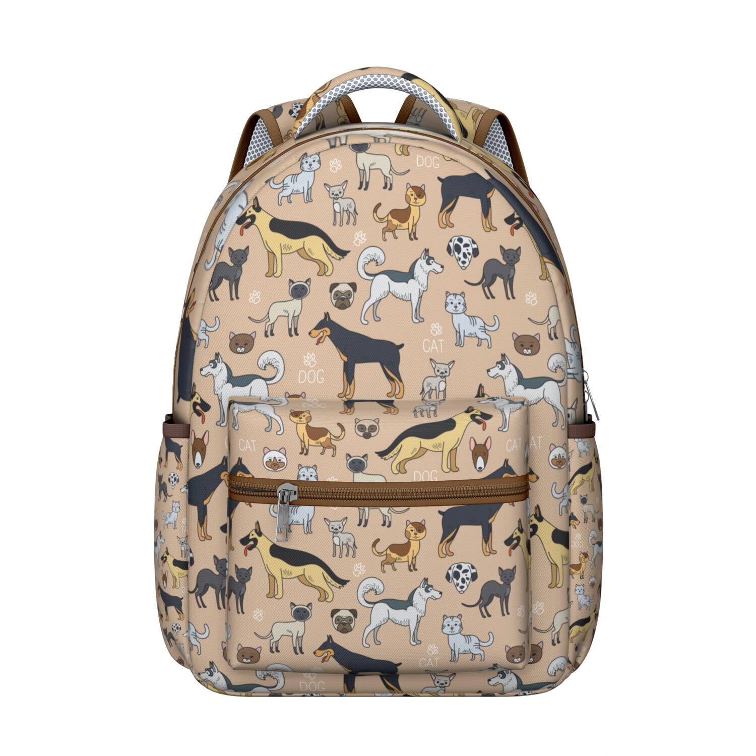 Funny Dog Illustration Backpack - Lightweight & Waterproof for School ...