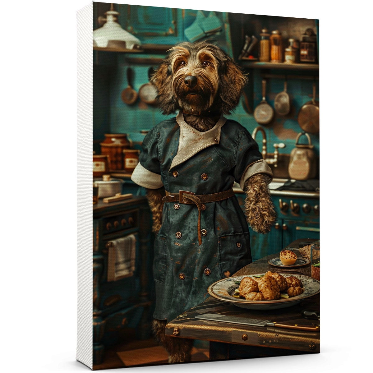 Funny Dog Kitchen Wall Art - Dining Room Wall Decor - Otterhound ...