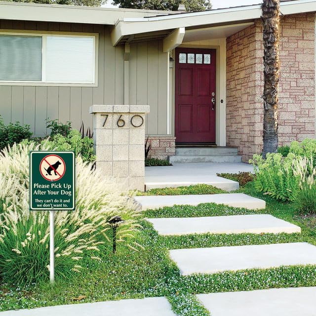 Funny Dog Poop Sign Please Pick Up After Your Dog They Can'T Do It And ...