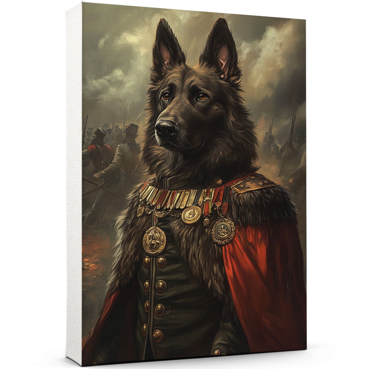 Funny Dog Poster 8x12in, Belgian Tervuren Dog Commander, Commander Dog ...