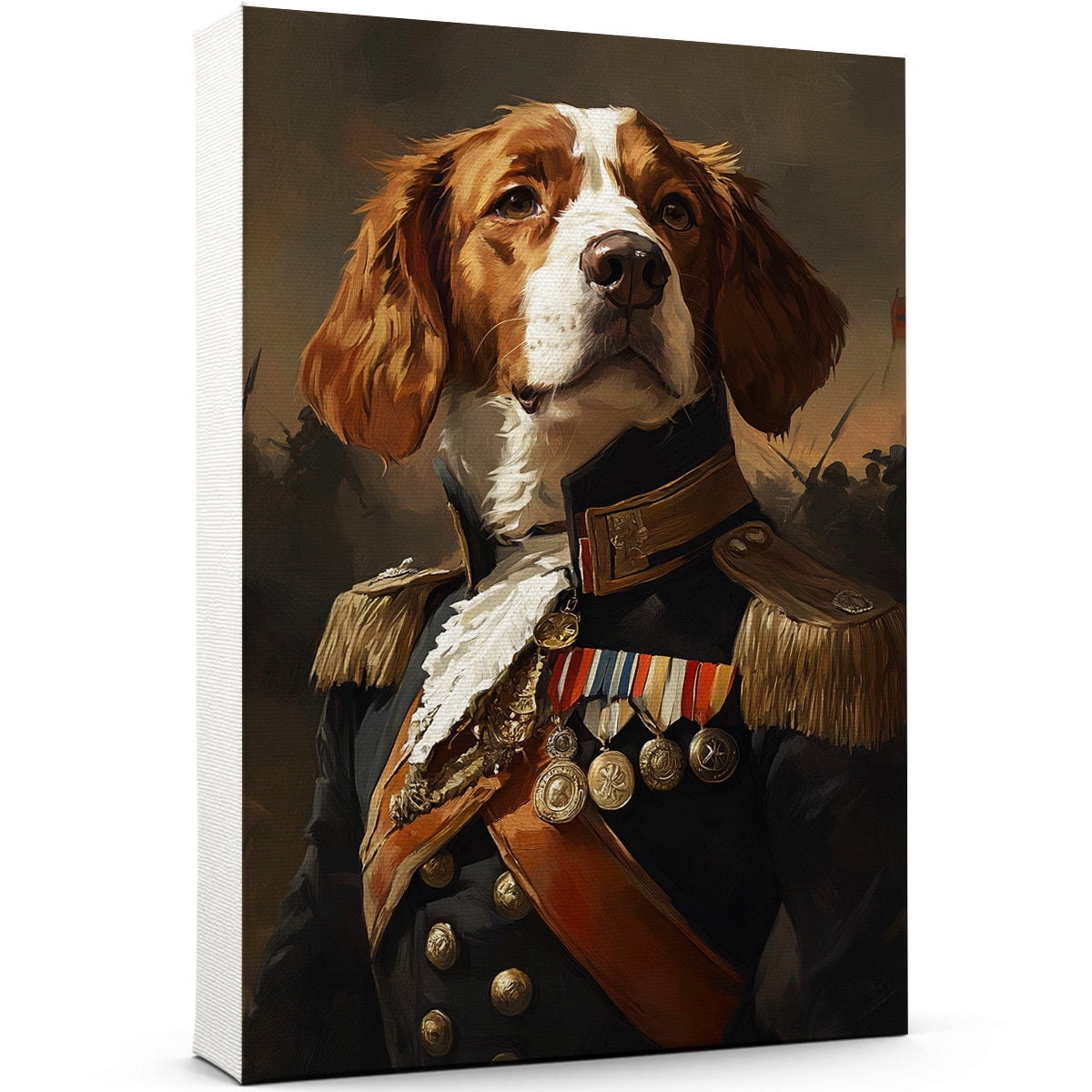 Funny Dog Poster 8x12in, Bloodhound Dog Commander, Commander Dog ...