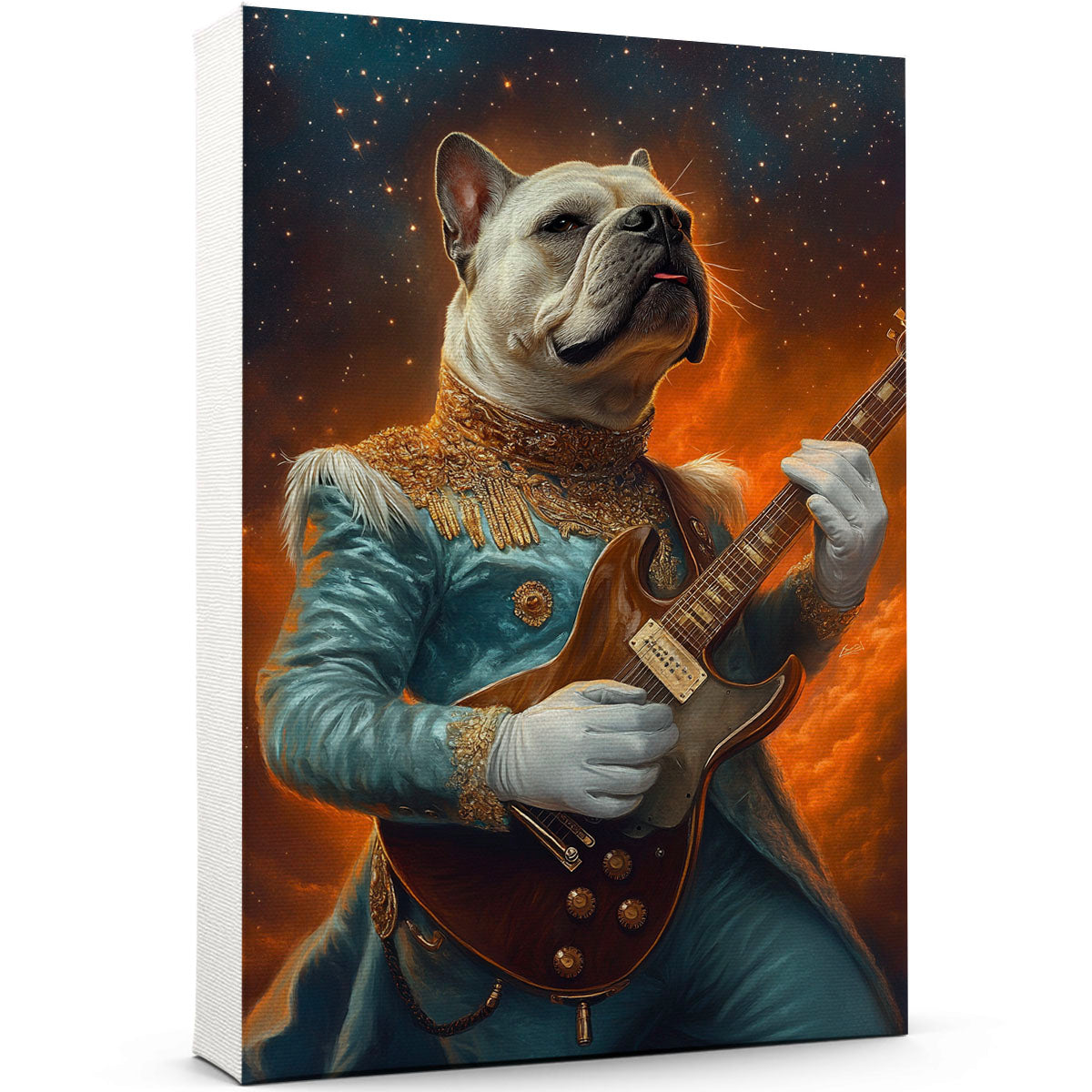 Funny Dog Poster 8x12in, Cane Corso Dog Playing Electric Guitar Poster ...