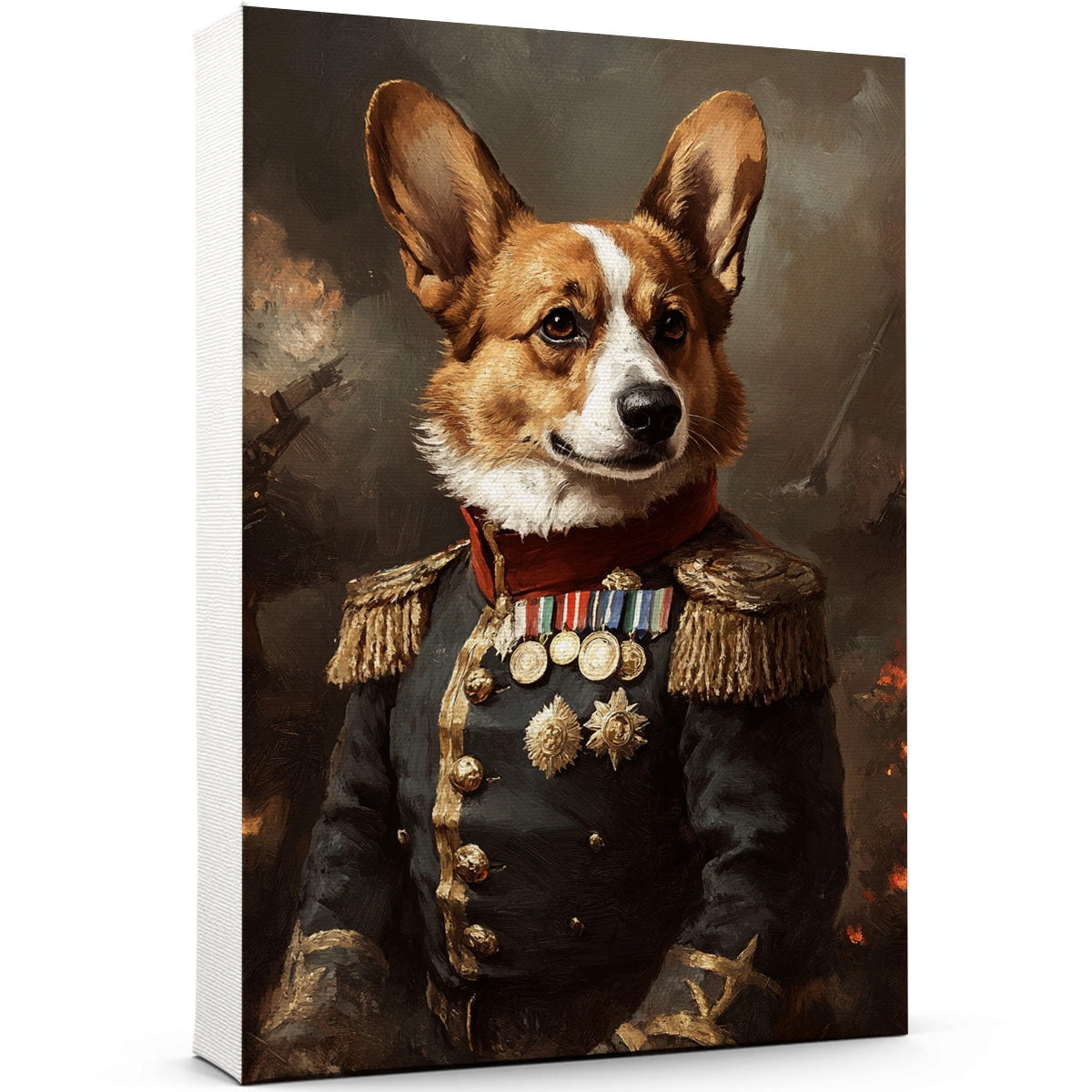 Funny Dog Poster 8x12in, Cardigan Welsh Corgi Dog Commander, Commander ...