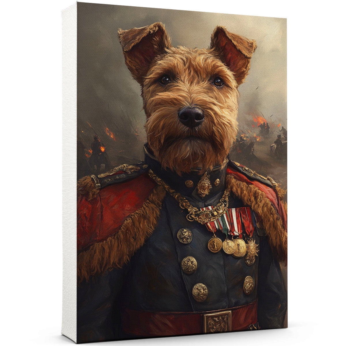 Funny Dog Poster 8x12in, Lakeland Terrier Dog Commander, Commander Dog ...