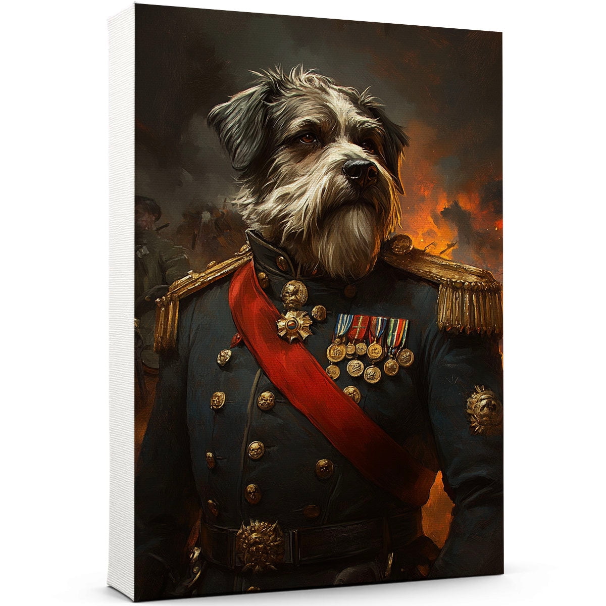 Funny Dog Poster 8x12in, Polish Lowland Sheepdog Dog Commander ...