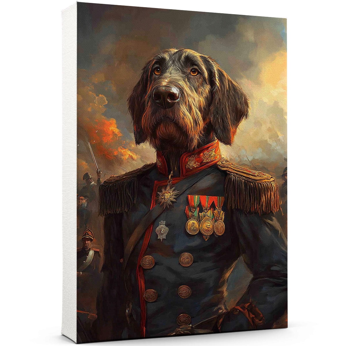 Funny Dog Poster 8x12in, Spinone Italiano Dog Commander, Commander Dog ...