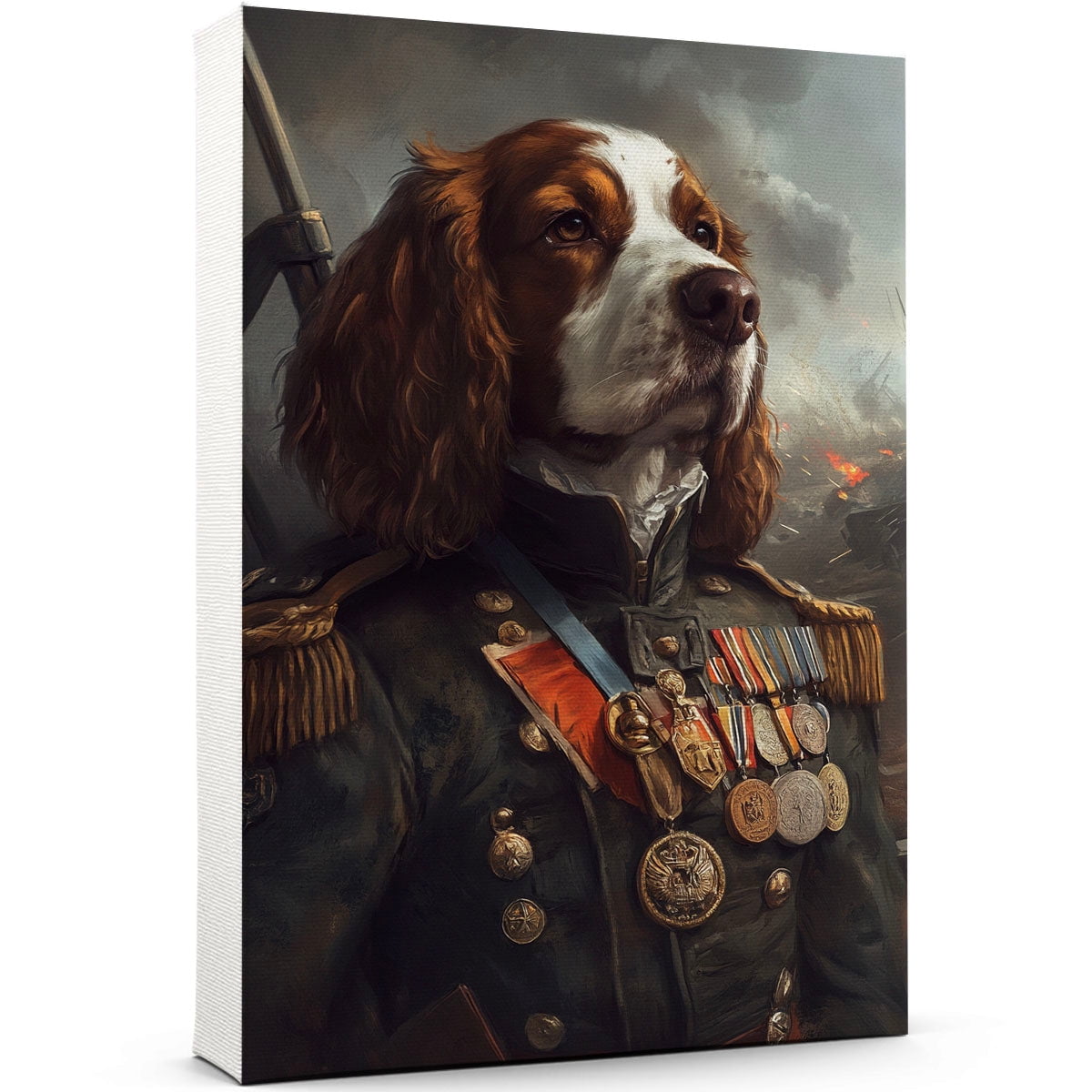 Funny Dog Poster 8x12in, Welsh Springer Spaniel Dog Commander ...