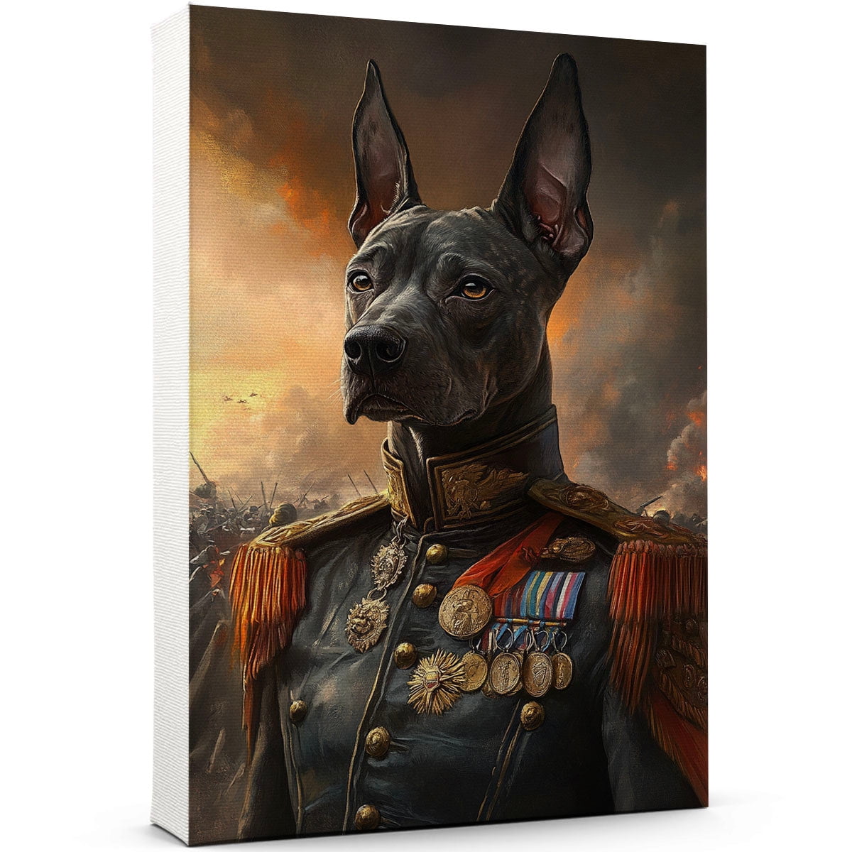 Funny Dog Poster 8x12in, Xoloitzcuintli Dog Commander, Commander Dog ...