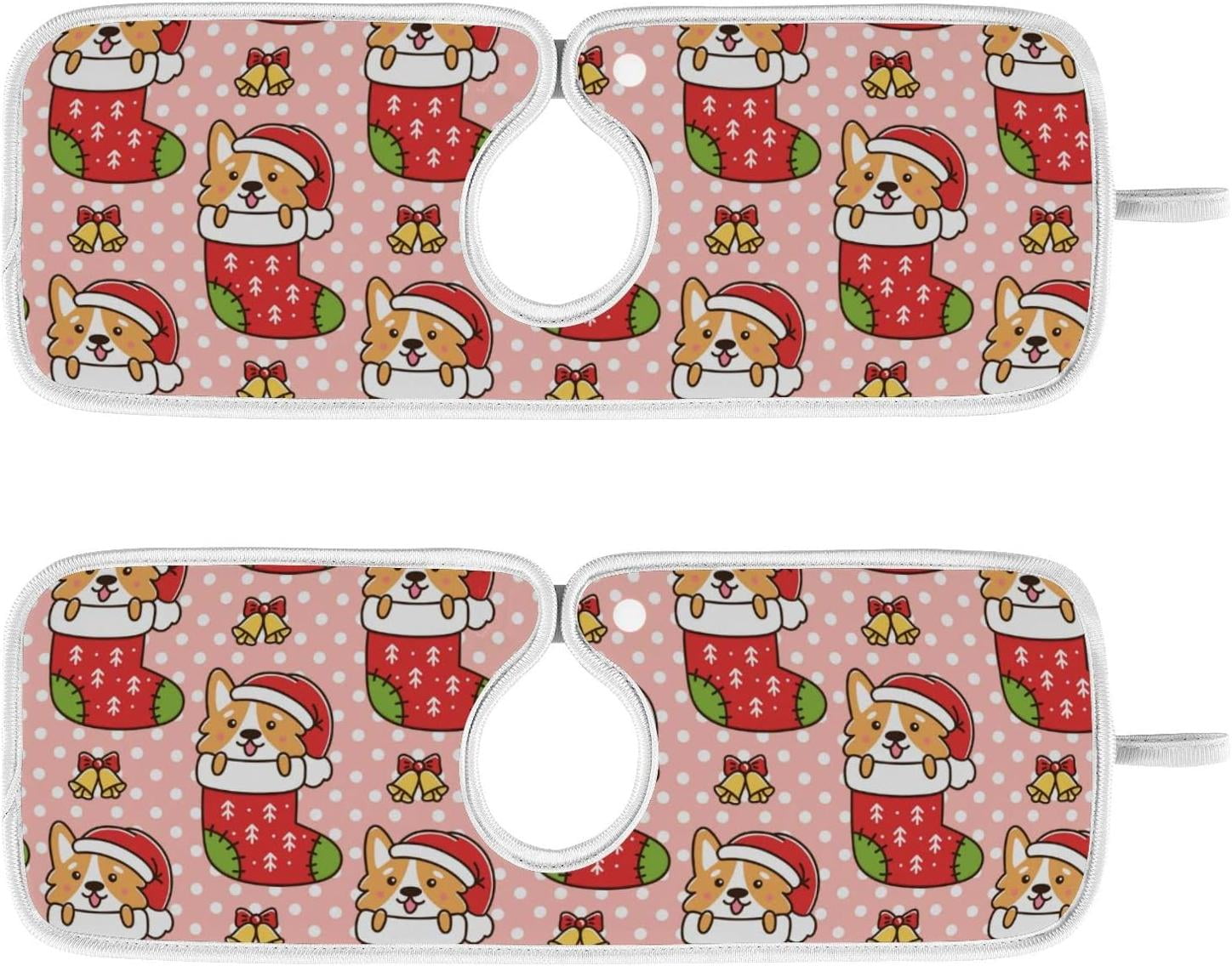 Funny Dog Puppy Cute Sink Splash Guard for Faucet 2 Packs Faucet ...