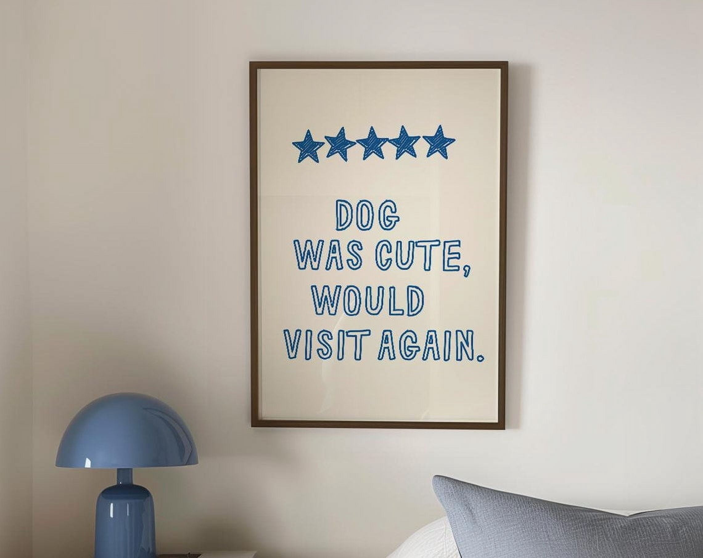 Funny Dog Quote Poster, Quirky Home Decor, Dog Lover Gift, Funny Dog ...