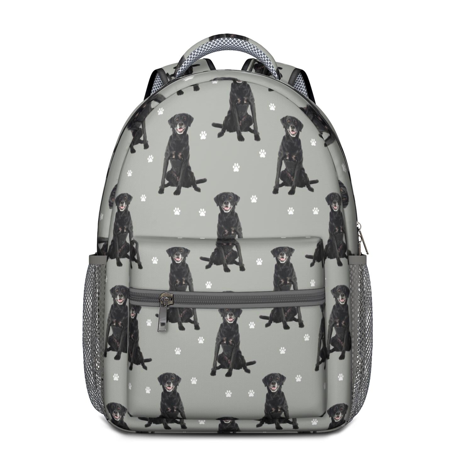 Funny Dog Themed Backpack – Adorable Dog Print School Bag with Bone and ...