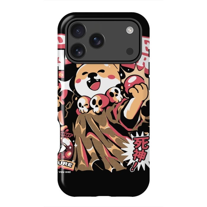 Funny Doggie Reaper Grim Pup Cartoon Illustration Case with iPhone 17 to 11 Pro Max - Walmart.com