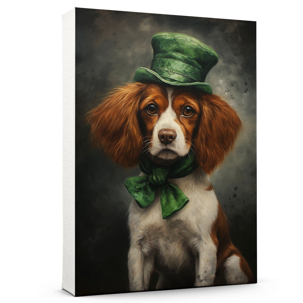 Funny Dogs Boxing Brittany Dog Canvas, Brittany Dog Canvas Wall Art For ...