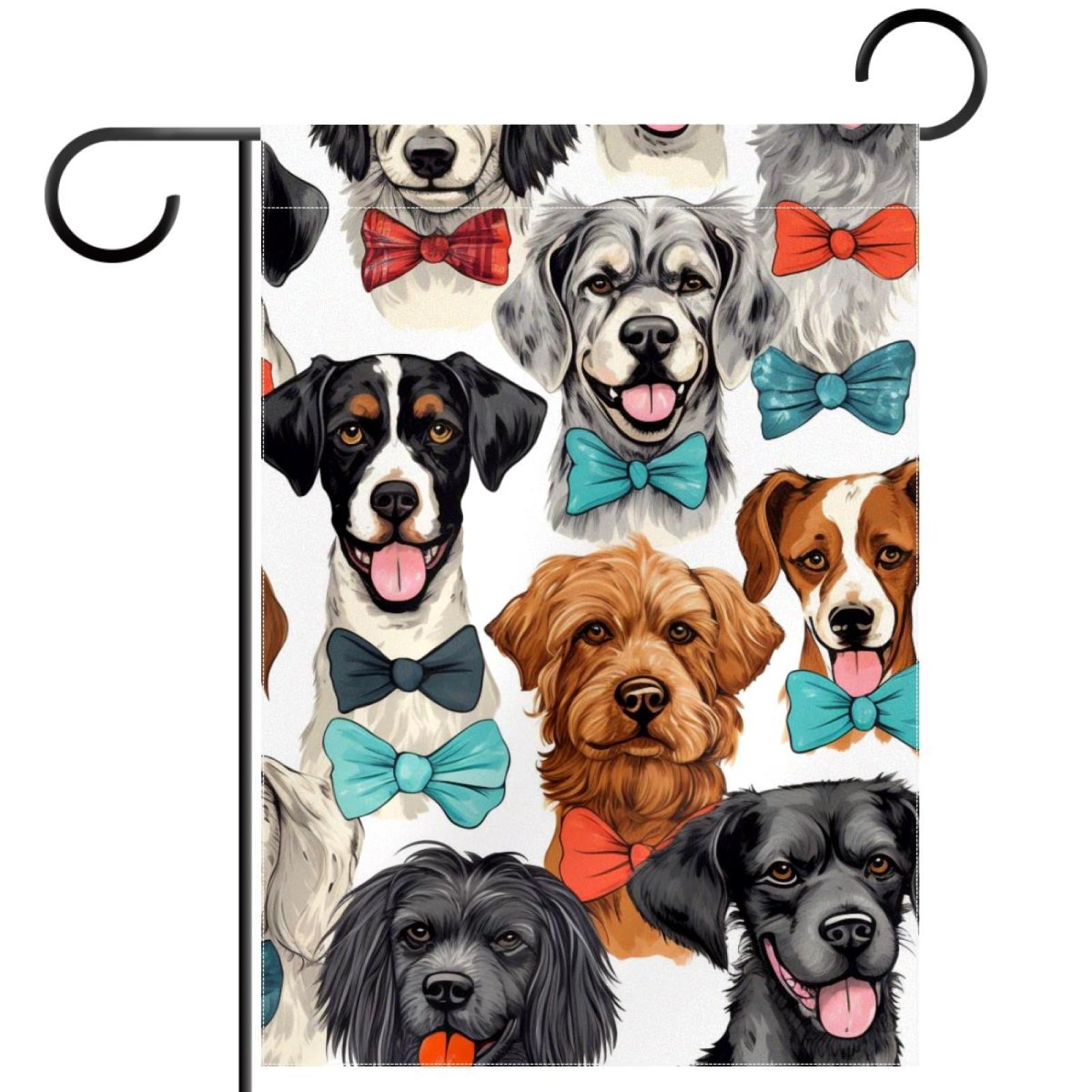 Funny Dogs of Different Breeds in Bow Ties and Neck Scarves Welcome ...